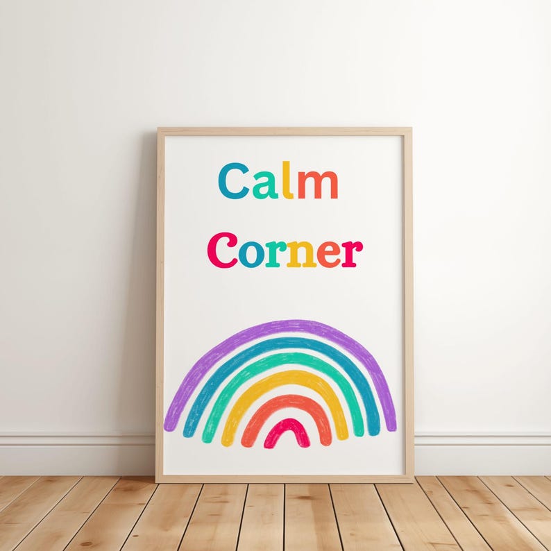 Kids Calm Corner Poster | Calm Corner Posters | Classroom Decor ...