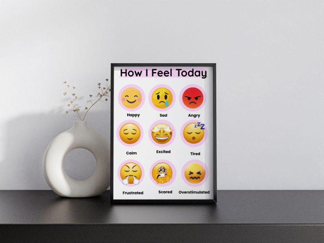 How I Feel Today Chart for Kids | Feelings Check-in | Visual Emotion ...
