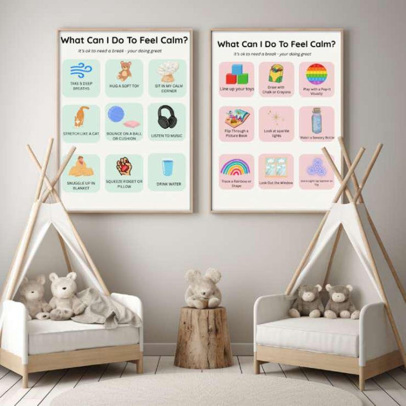 Sensory Break Menu for Kids | Printable Calm Down Choice Board | Autism ...