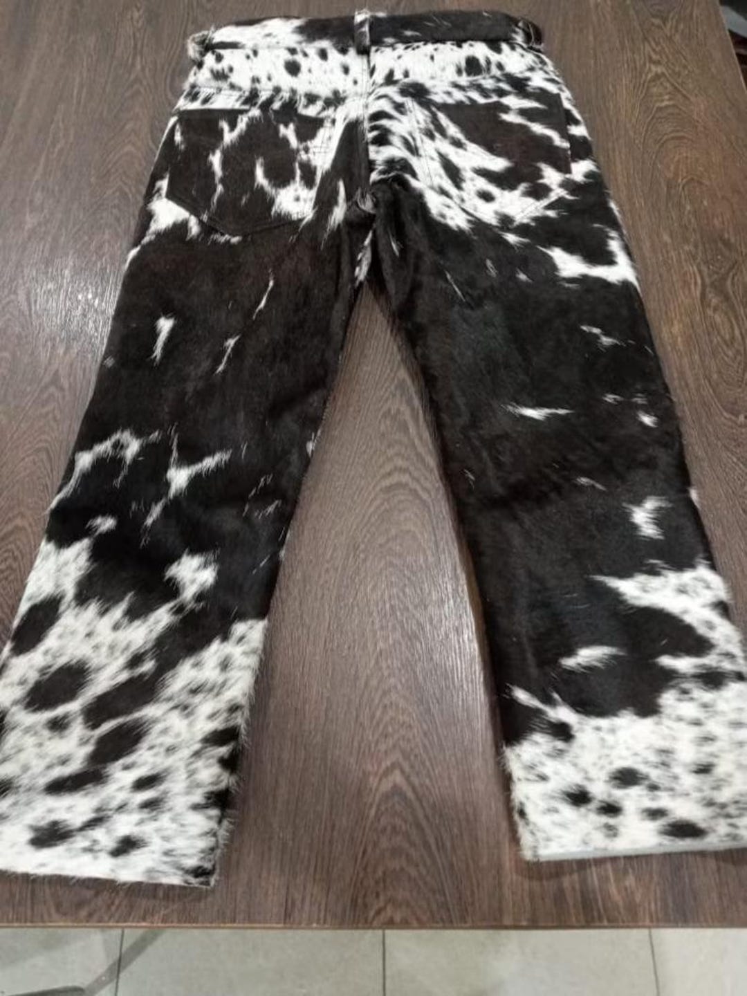 Cowhide Hair on Skin Leather Pants - Authentic Western Style ...