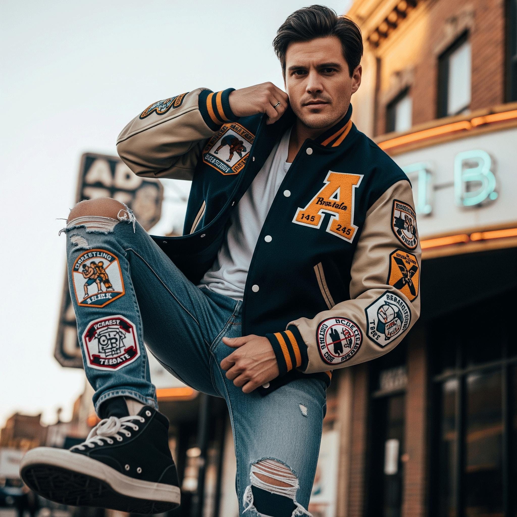 Personalized Varsity Letterman Jacket, Basketball Team Jacket ...