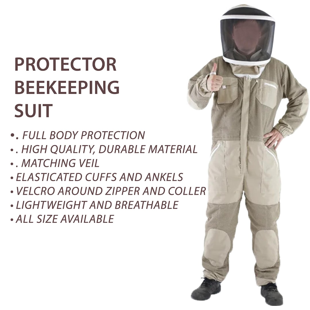 Ventilated Beekeeping Suit: 3-layer Mesh, Fencing Veil Swienty Breeze ...