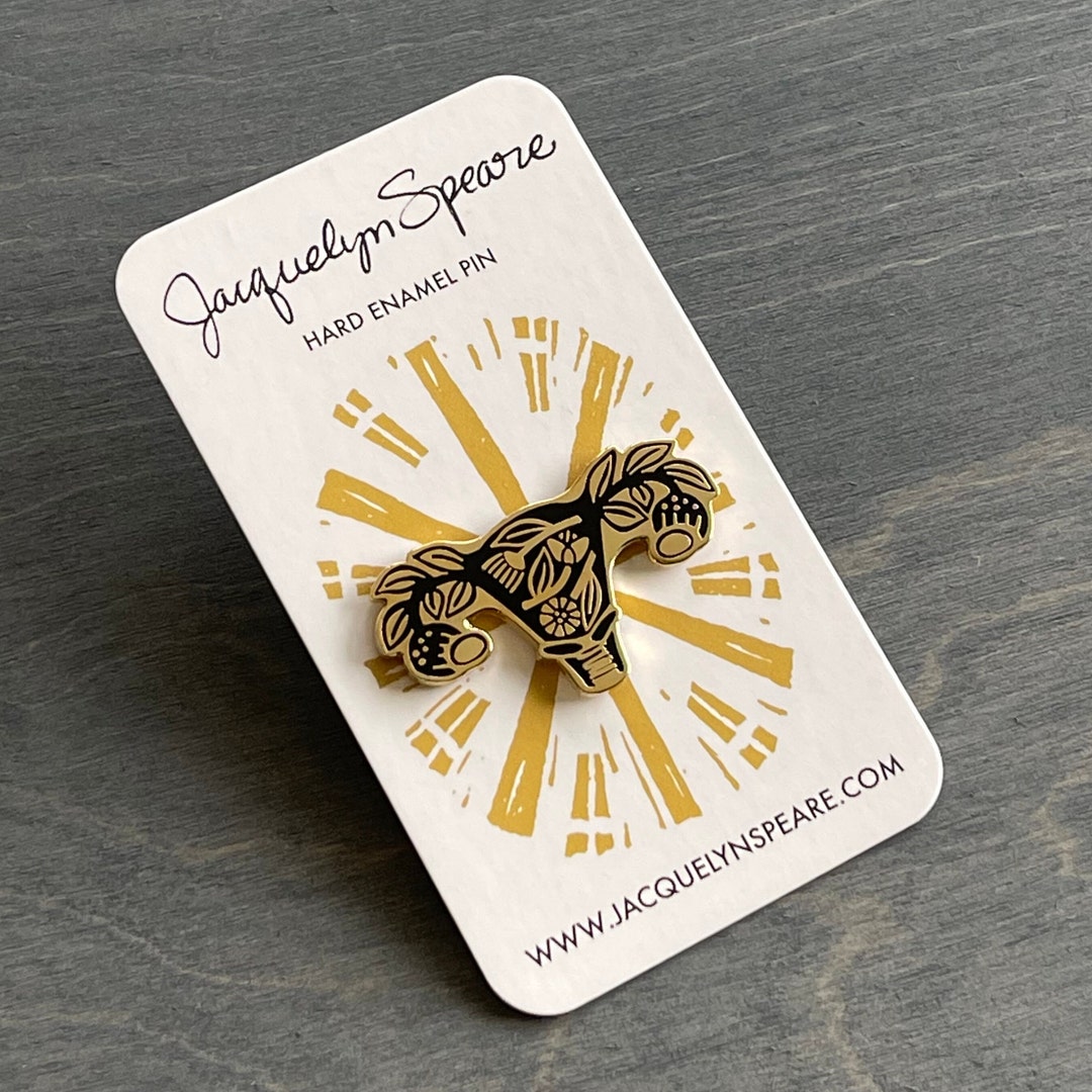 Feminist Art Enamel Pin, Uterus, Fertility Gift, Women's Empowerment ...