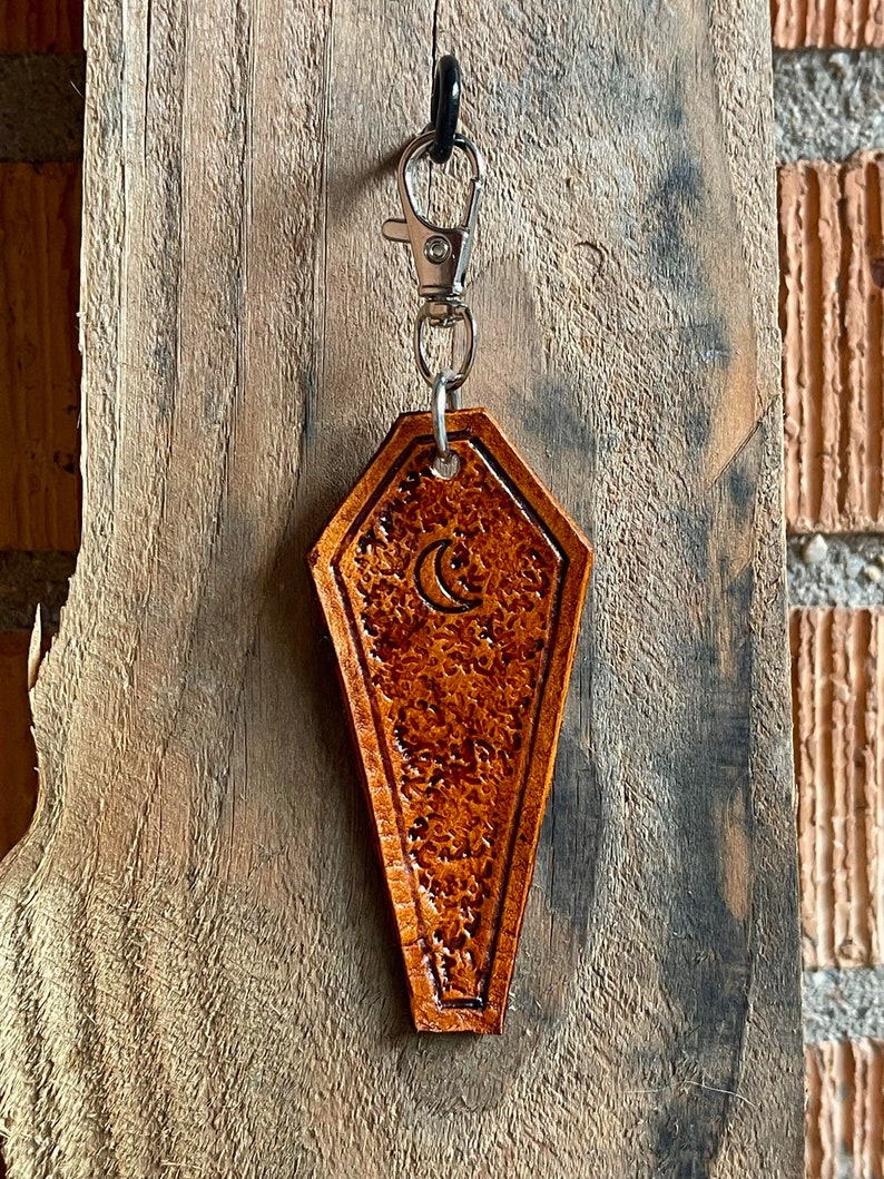 Little Luna Coffin Keychain - Etsy