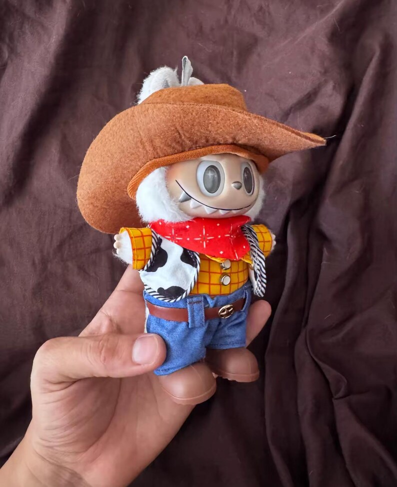 Cowboy Doll Outfit for Labubu – Western Clothes Set With Hat, Shirt ...