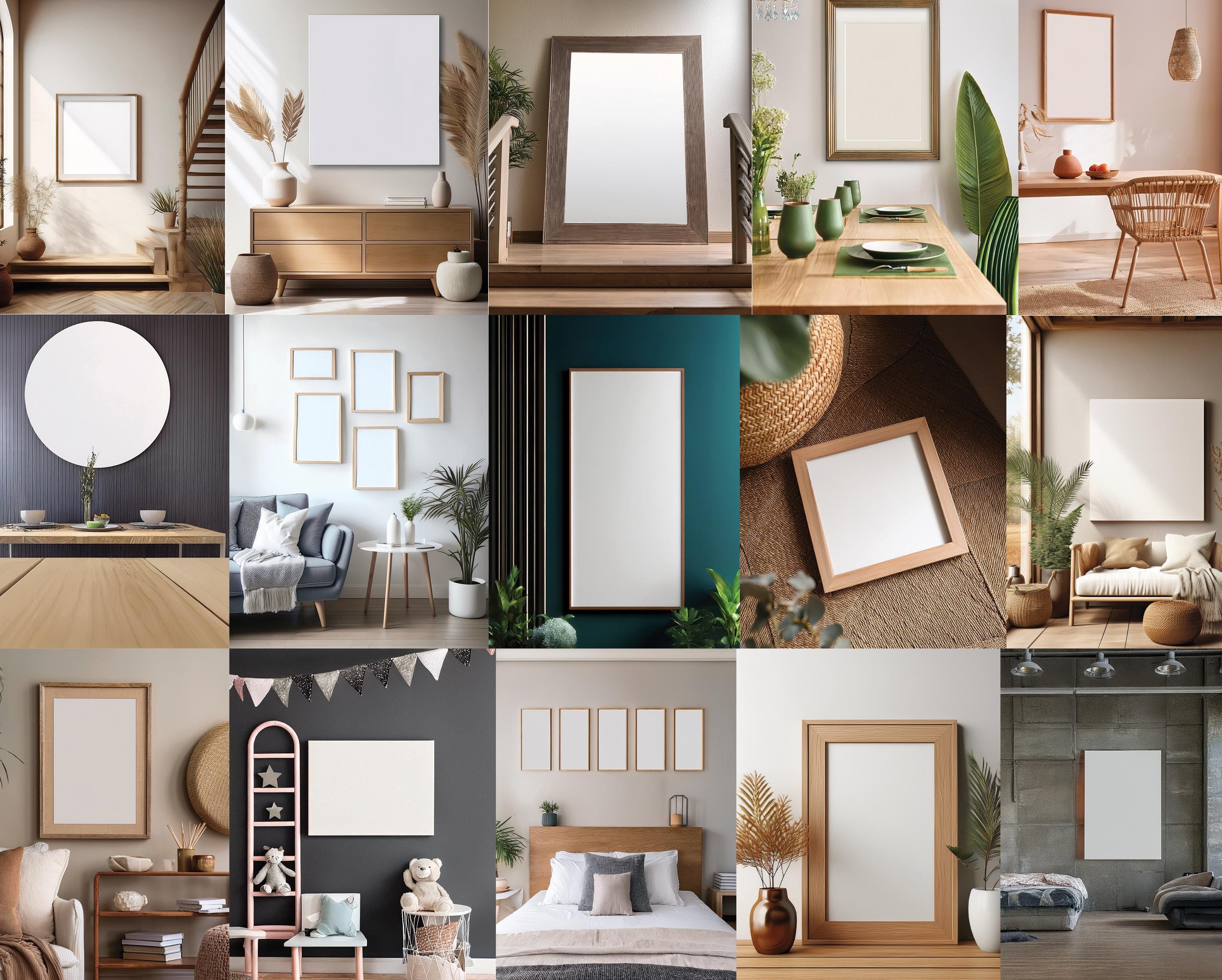 130+ Frames Mockup PSD Bundle Set, Frame Mockup Bundle, PSD Wall Mockup ...