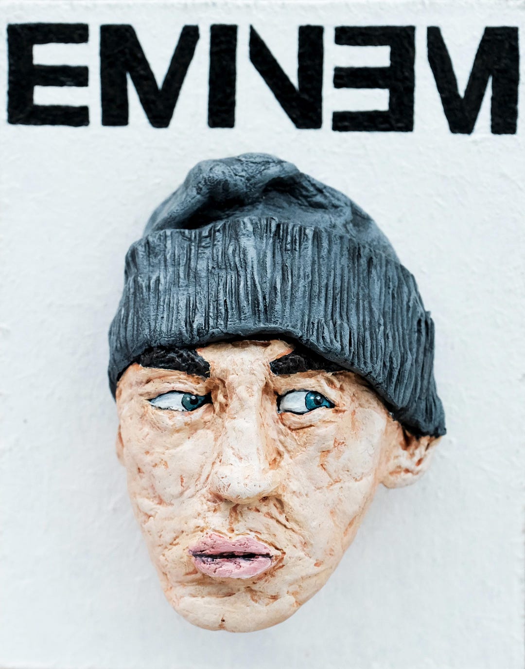 Handmade EMINEM Art Piece/ Clay Head. - Etsy