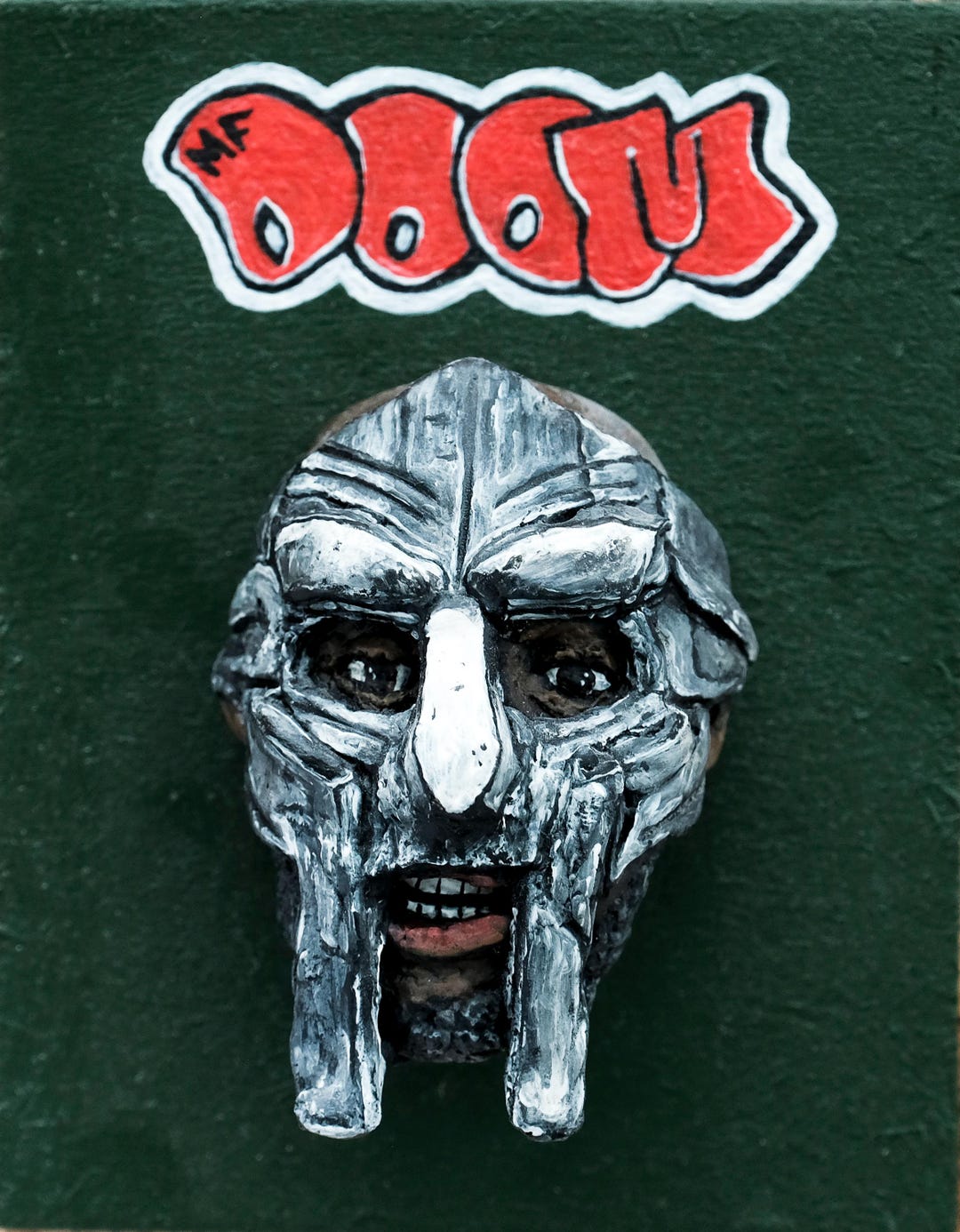 Handmade MF DOOM Art Piece/ Clay Head. - Etsy