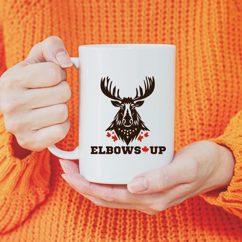 Elbows up PNG SVG and Canva Template Bundle | 5 Monochramatic Beaver ...