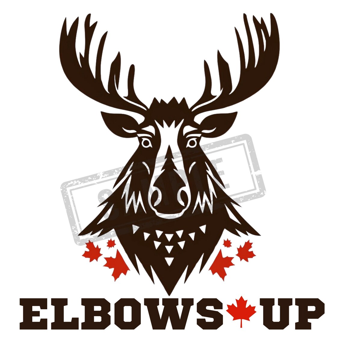 Elbows up PNG SVG and Canva Template Bundle | 5 Monochramatic Beaver ...