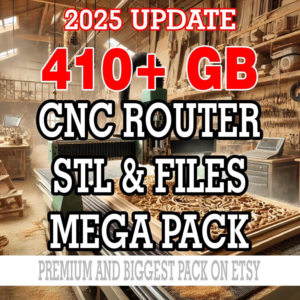 410GB+ CNC Router Files Mega Pack: Wall Art, Furniture, Decor (google ...