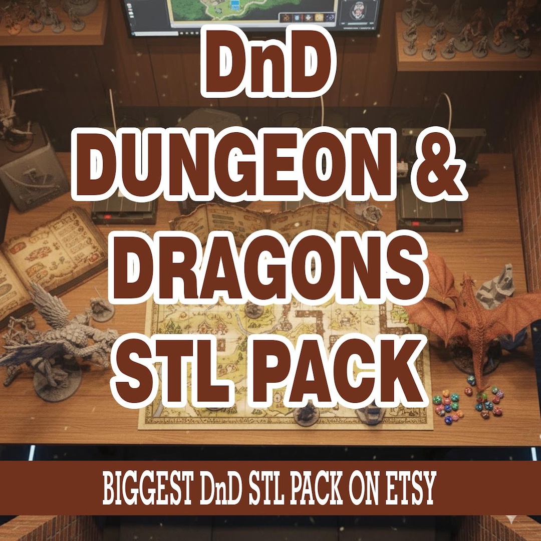 Dungeons and Dragons STL Bundle | 3D Print Files for All 3D Printers ...