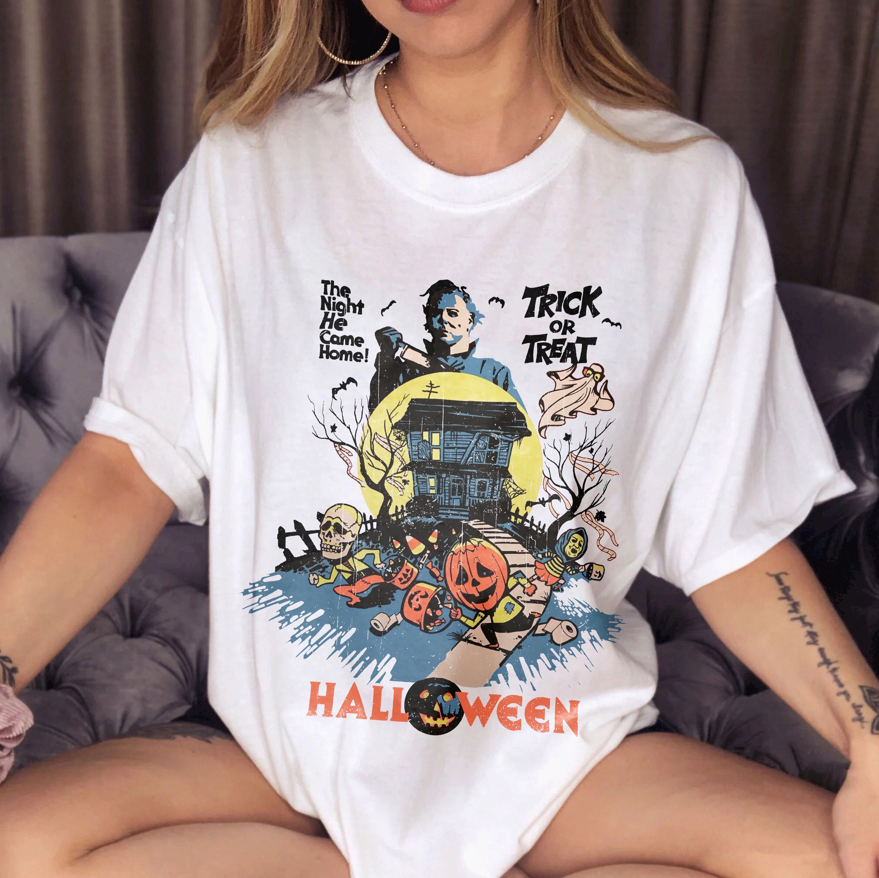 Michael Myers Halloween T-shirt, Halloween Trick Or Treat T-shirt sold ...