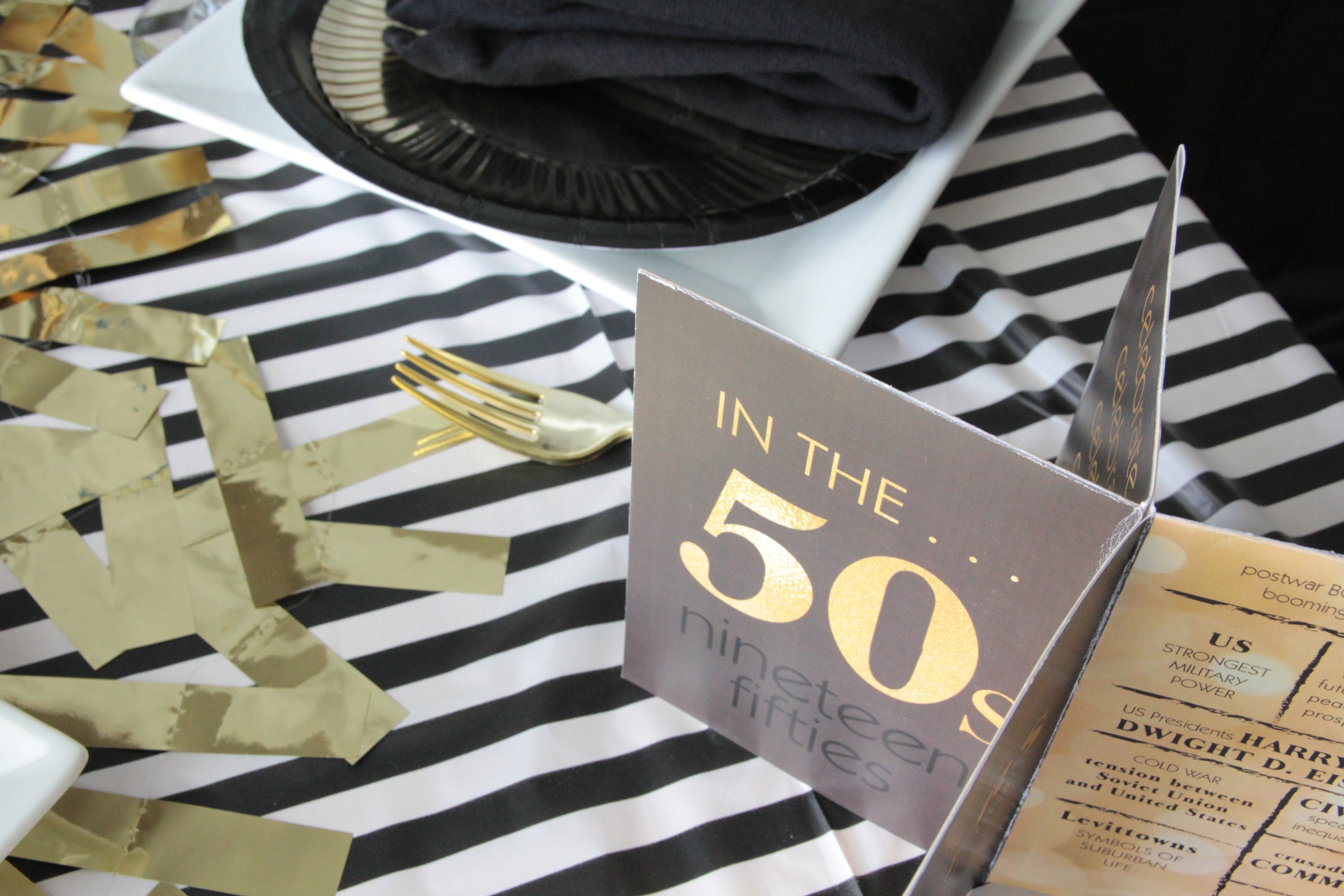 70th Birthday 1950 Pop Culture 1950s Birthday 1950s Birthday Decoration ...