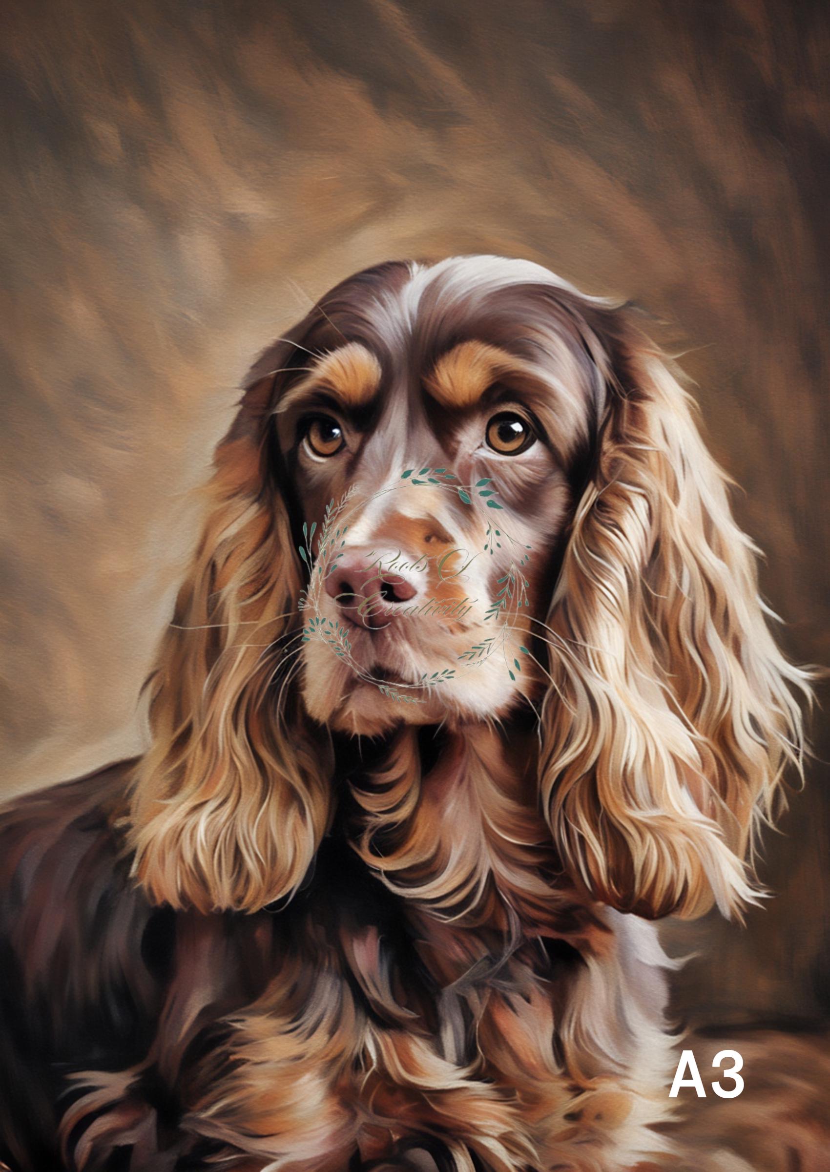 Cocker Spaniel Art - Watercolour-style - Beautiful Artwork Print - # ...