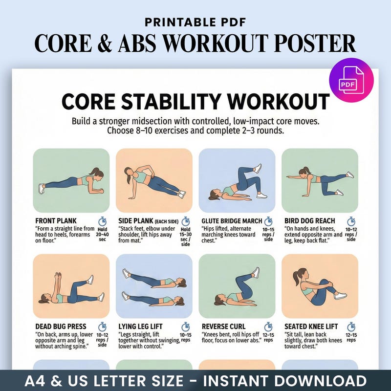 Workout Posters - Etsy