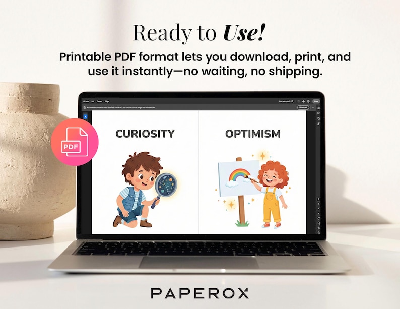 72 Character Traits & Core Values Cards for Kids, SEL Flashcards ...