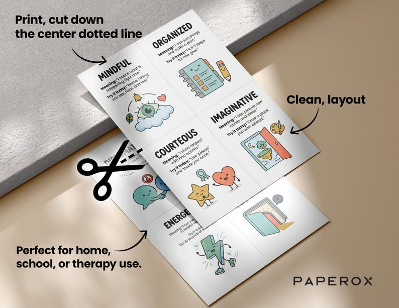 Strength & Resilience Cards for Kids - 72 Printable Flashcards ...