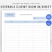 Fillable Sign in Sheet PDF, Client Sign in Sheet, Spa Client Check in ...