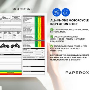 Visual Motorcycle Inspection Report - Multi-point Motorcycle Inspection ...