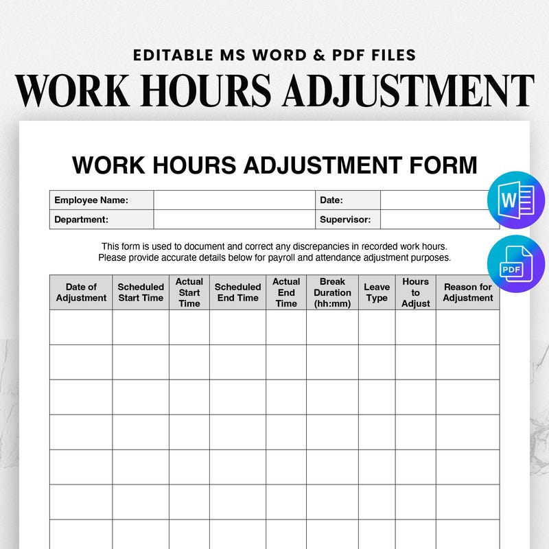 Time Change Sheet - Etsy