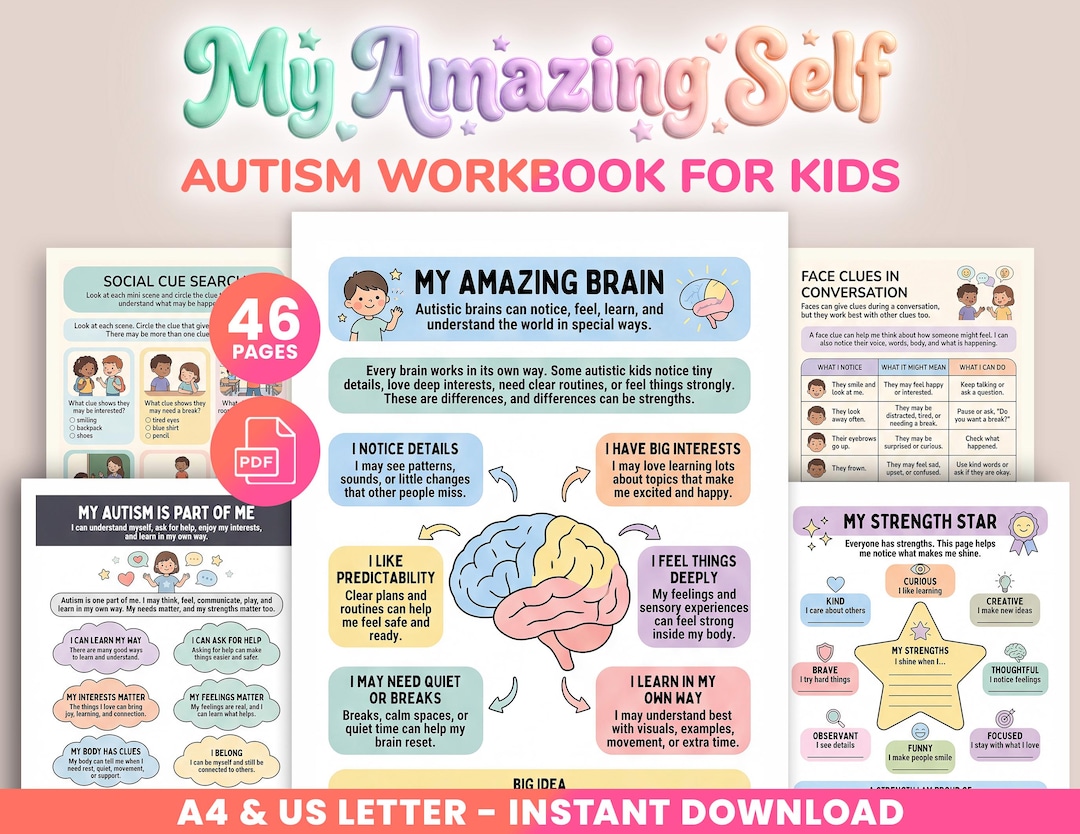 Autism Worksheets for Kids, Social Skills Activities, Sensory Tools ...