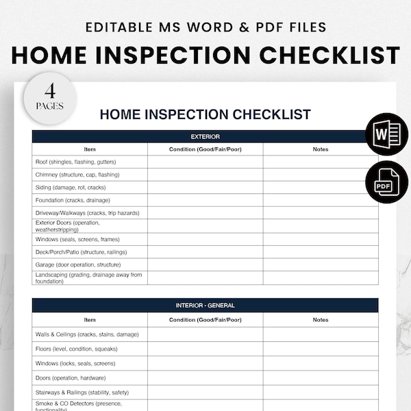 Parts of a House Template - Etsy