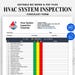 HVAC Inspection Checklist Template • Air Conditioning Service Form ...