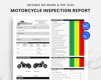 ATV Inspection Checklist: Repair Log, Multi-point PDF & Canva - Etsy Canada