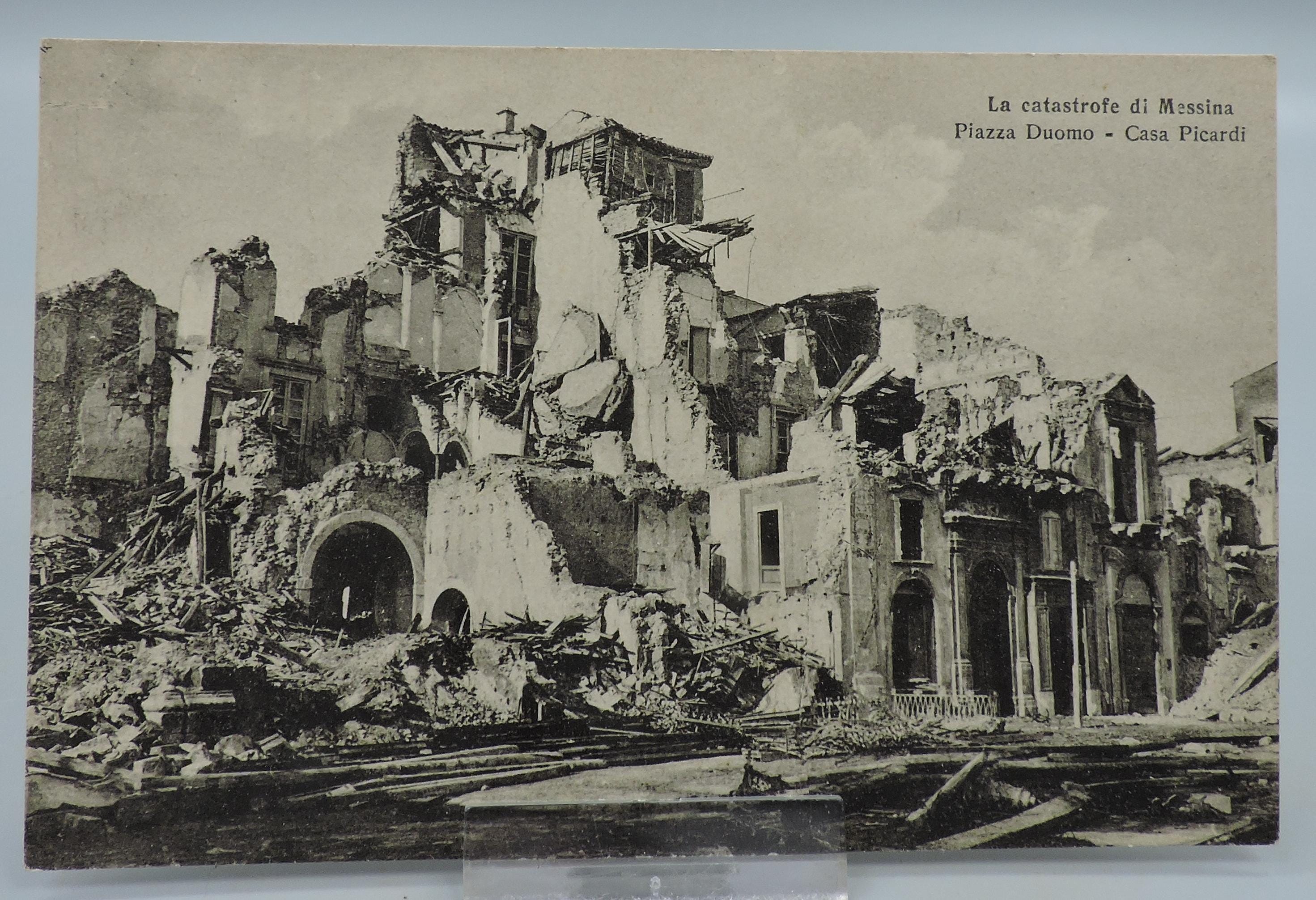 Antique Vintage Postcards From the Catastrophe at Messina in 1908 ...