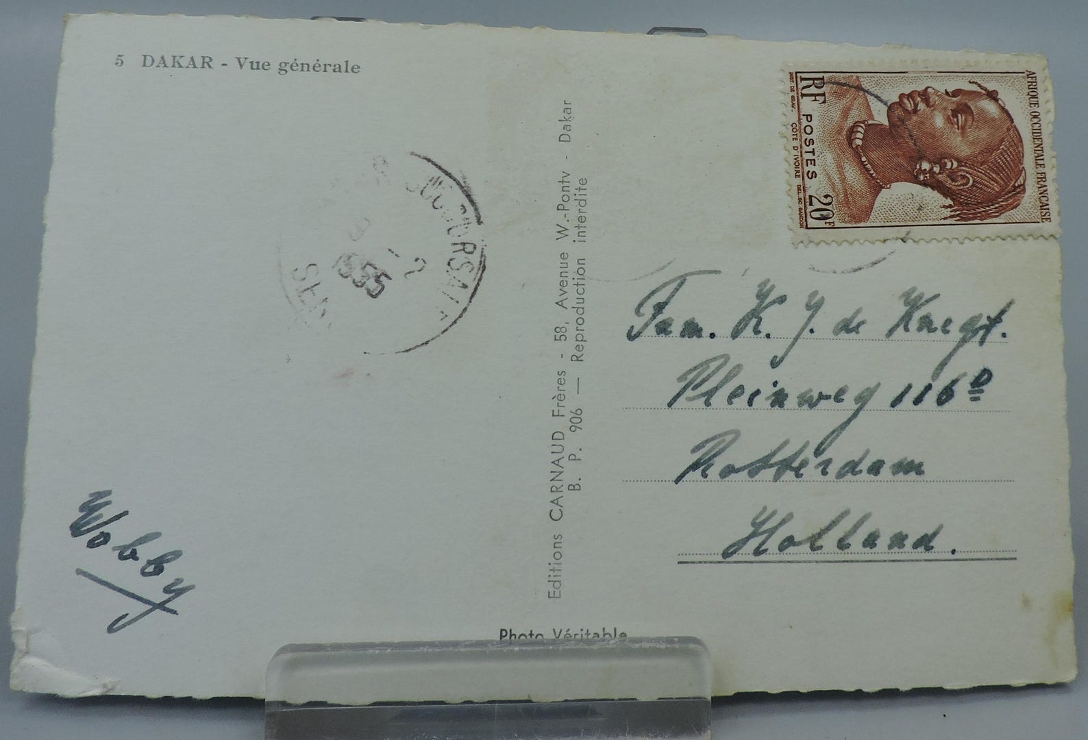 Vintage Old Postcards From Dakar, Senegal – 1955 – Used - Etsy