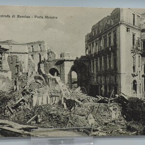 Antique Vintage Postcards From the Catastrophe at Messina in 1908 ...