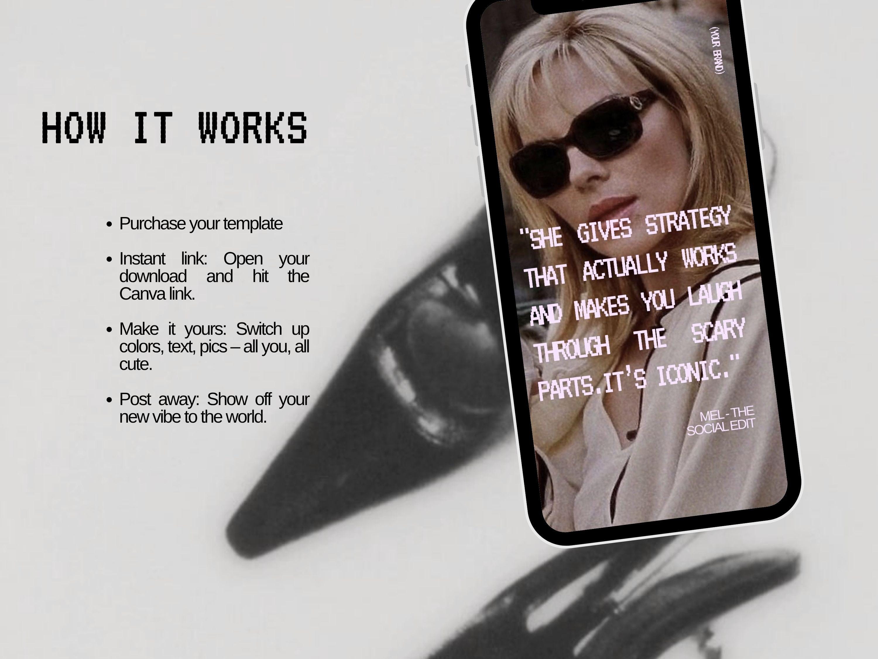 Magazine Style Instagram Templates: Canva Mini Set (digital Download ...