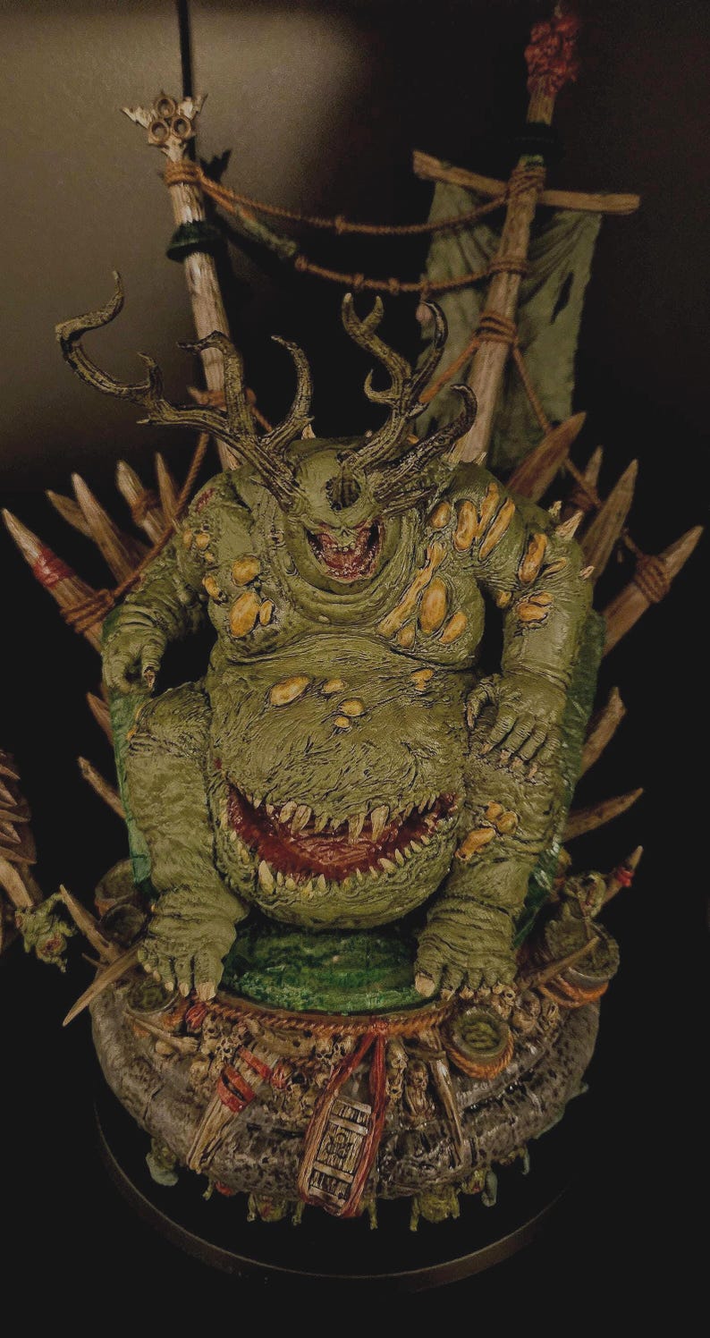 Pest Papa Proxy, Plague Demon, Ku'gath Plaguefather - 30 Cm Tall Great ...