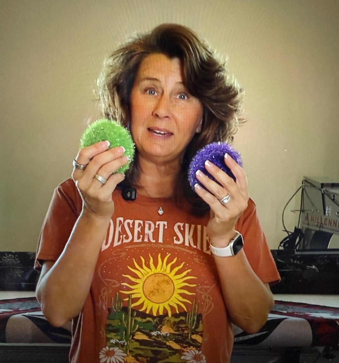 Easy Round Kitchen Scrubby PATTERN & VIDEO Tutorial/ Knitting Machine ...