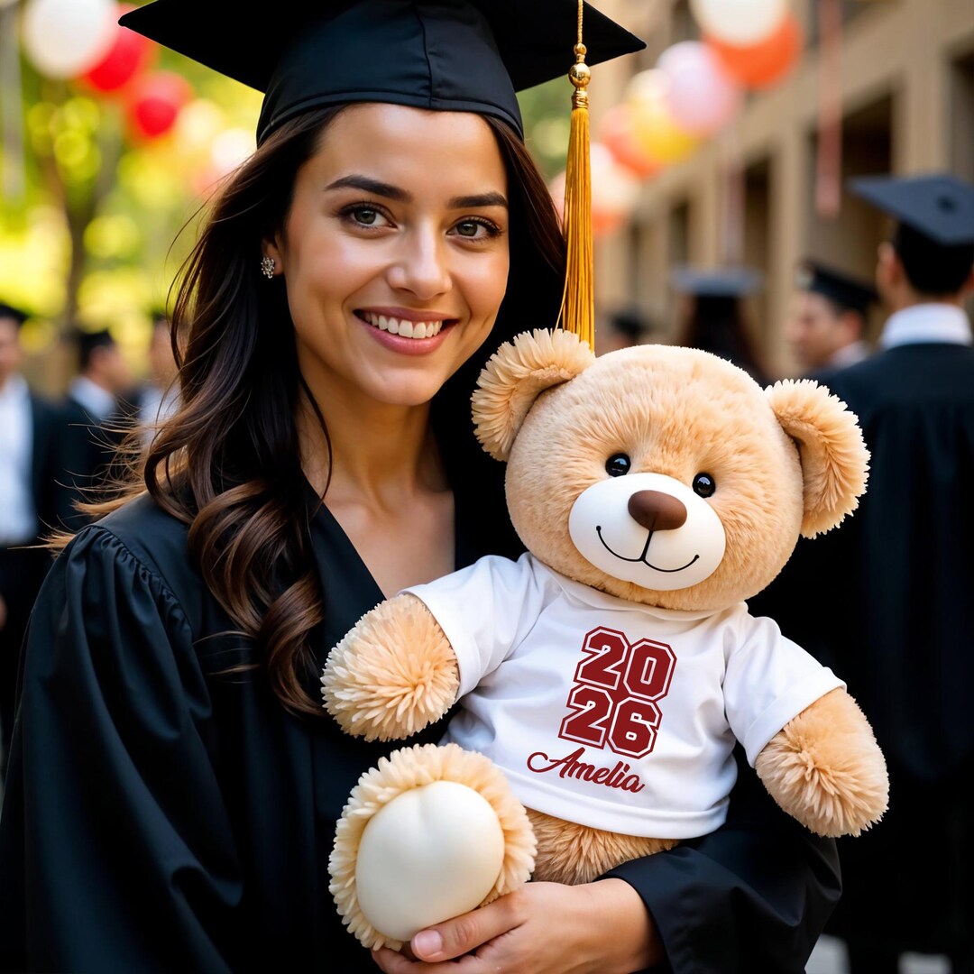 Personalized Graduation Teddy Bear: Class of 2026 Plush Keepsake ...