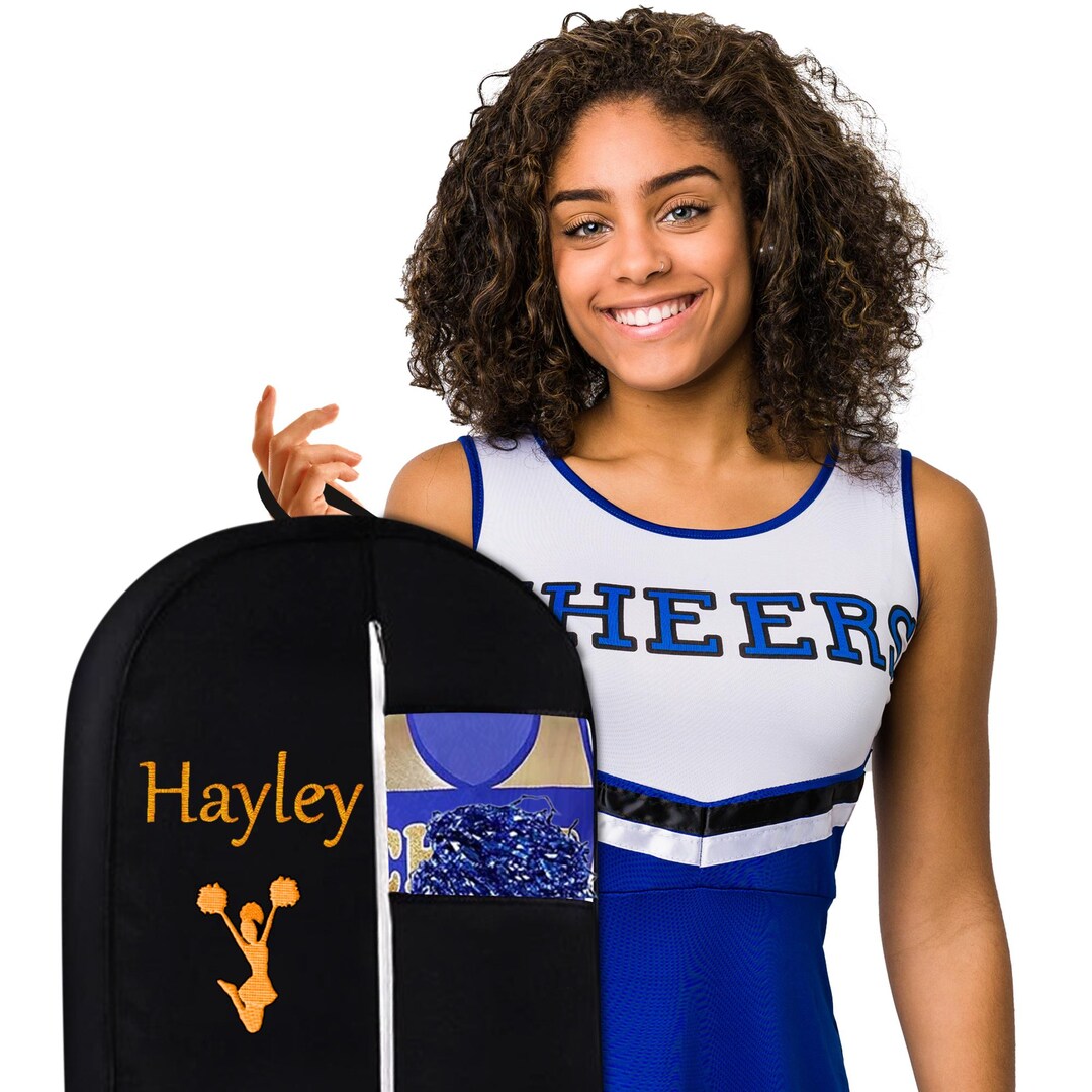Personalized Cheer Garment Bag: Embroidered Uniform Cover, Cheerleader ...