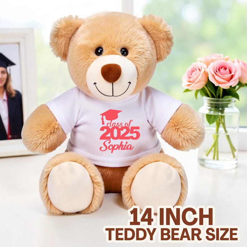 Personalized Graduation Teddy Bear: Class of 2025 Plush Keepsake - Etsy