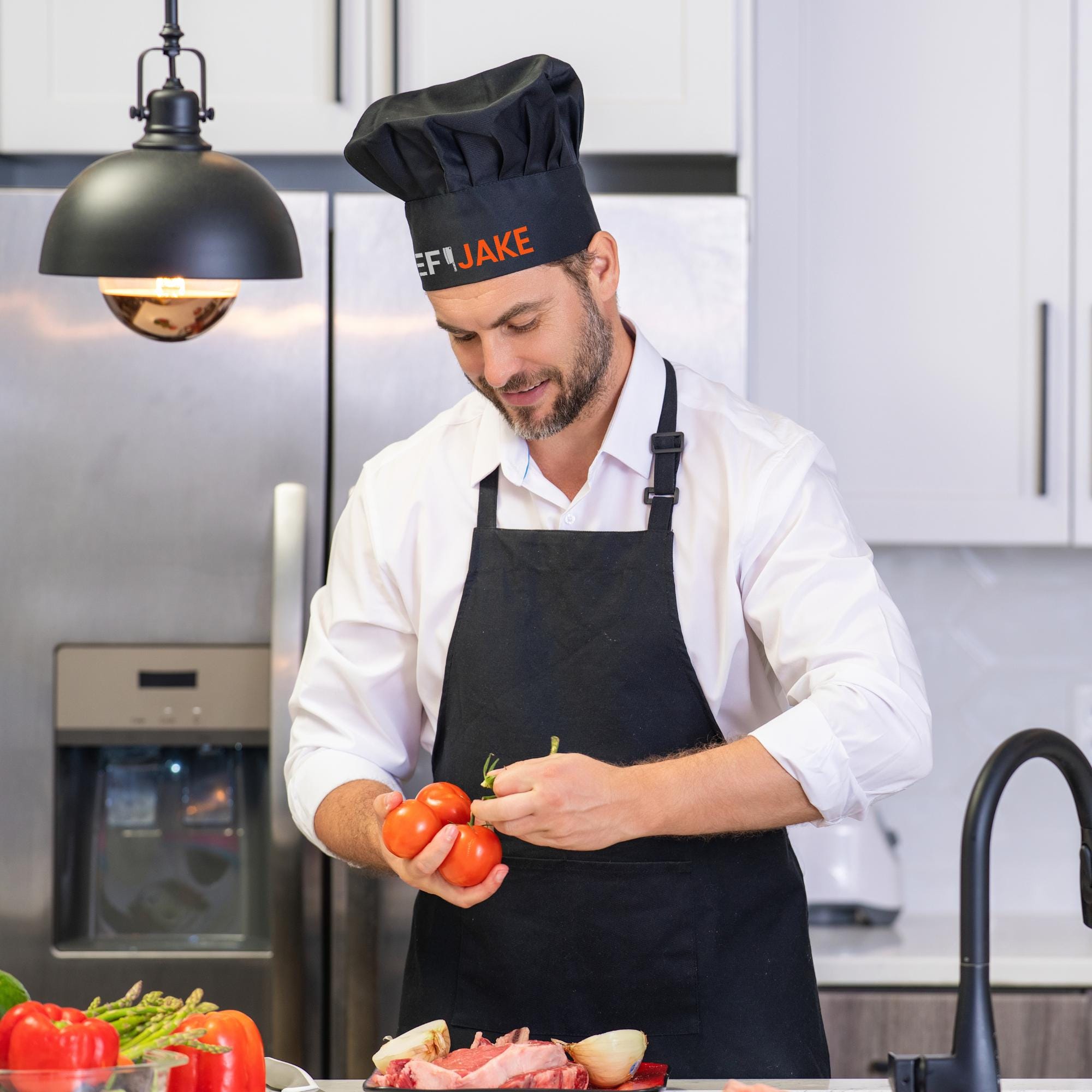 Personalized Chef Hat: Custom Embroidered Kitchen Accessory - Etsy