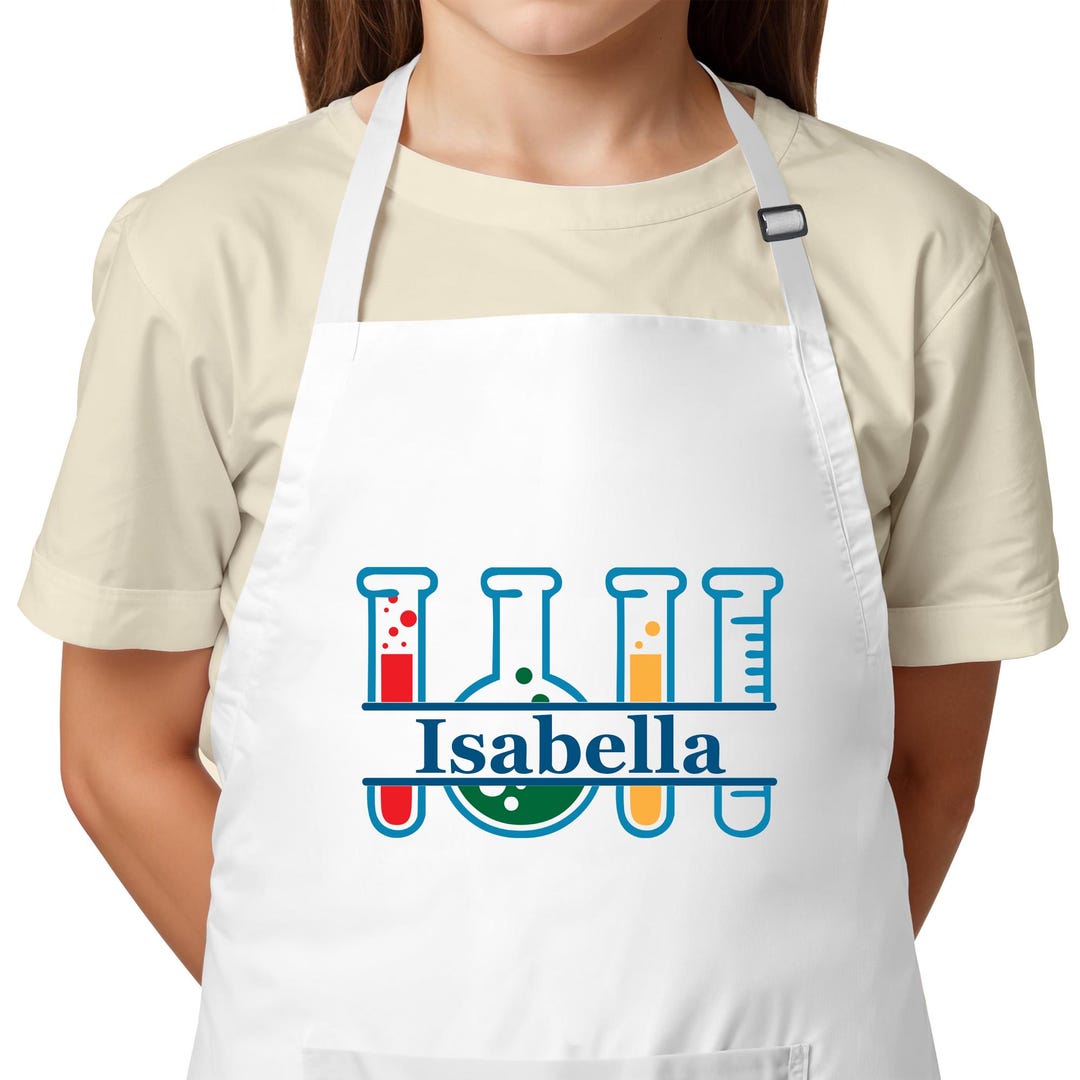 Personalized Kids Science Apron With Custom Name– Scientist Outfit for ...