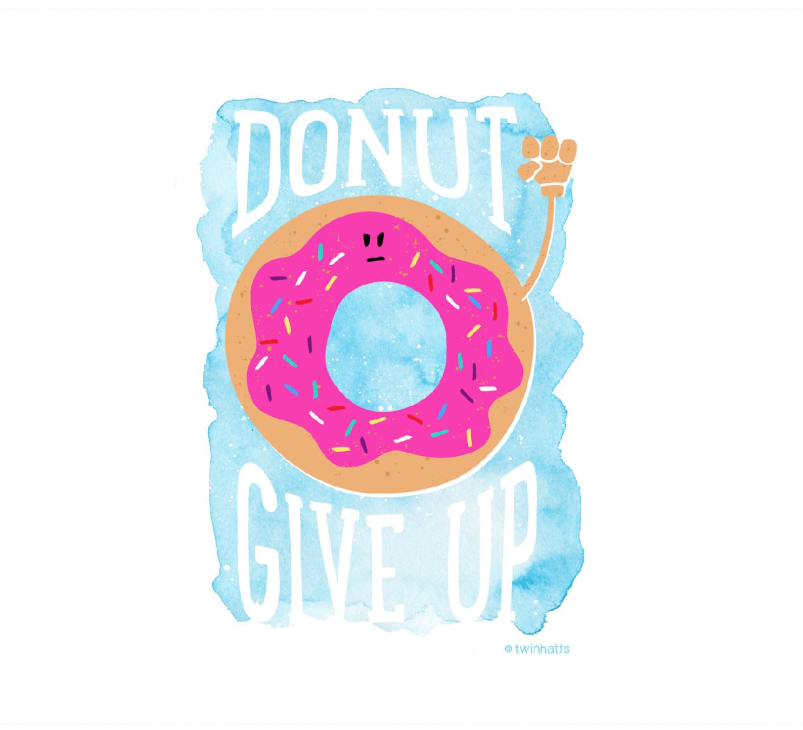 Doughnut, Donut, Pun, Donut Art, Positivity, Motivational, Office Art ...
