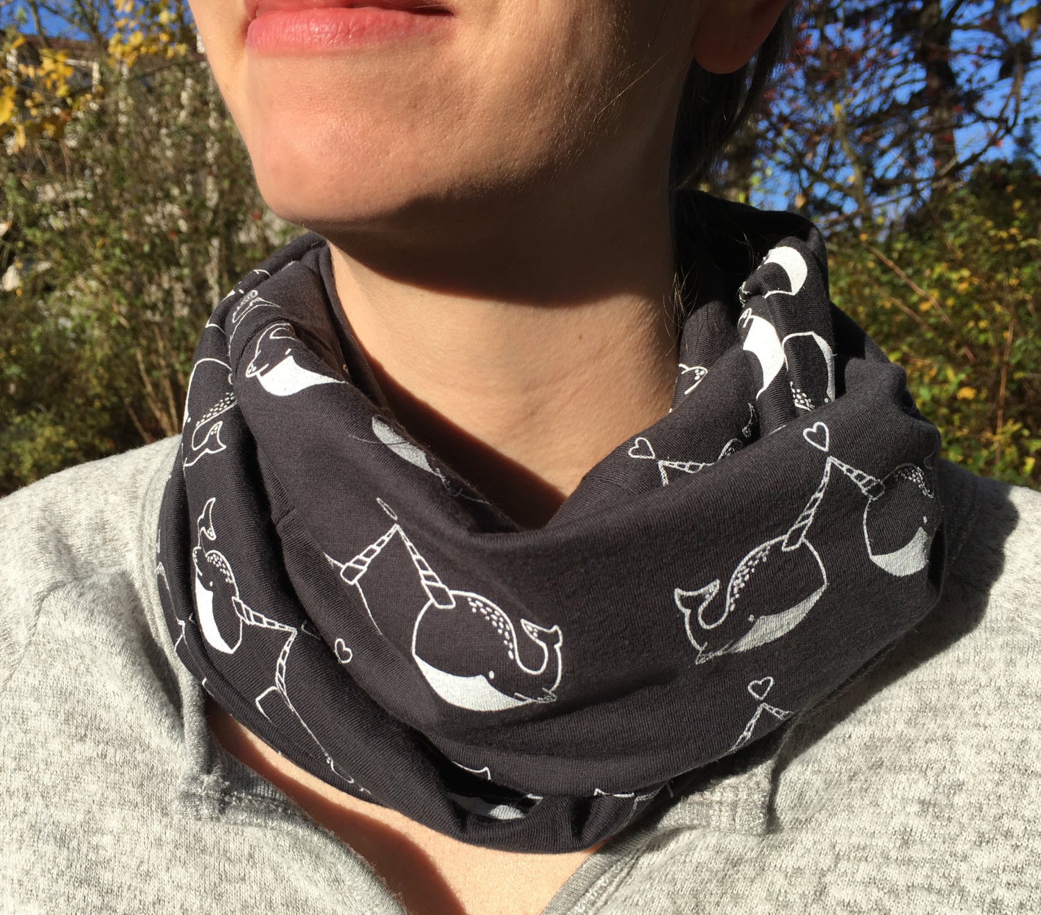 Narwhal Scarf Geek Face Mask Narwhal Mask Nautical Gaiter - Etsy
