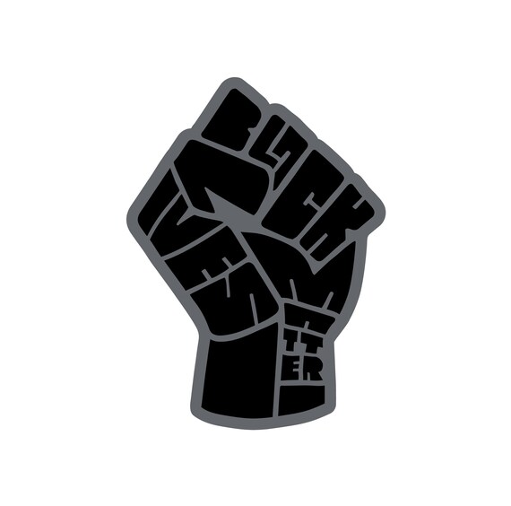 BLM Black Lives Matter Sticker Decal Fist Solidarity Ally | Etsy