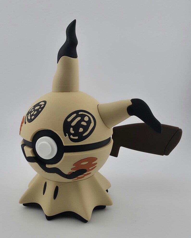 3D Printed Mimikyu Poké Ball – Unpainted PLA Collectible | Pokémon ...