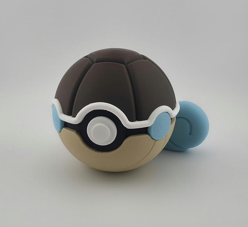 Pokémon Pokeball Set – 3D Printed Squirtle Evolution PLA Display - Etsy