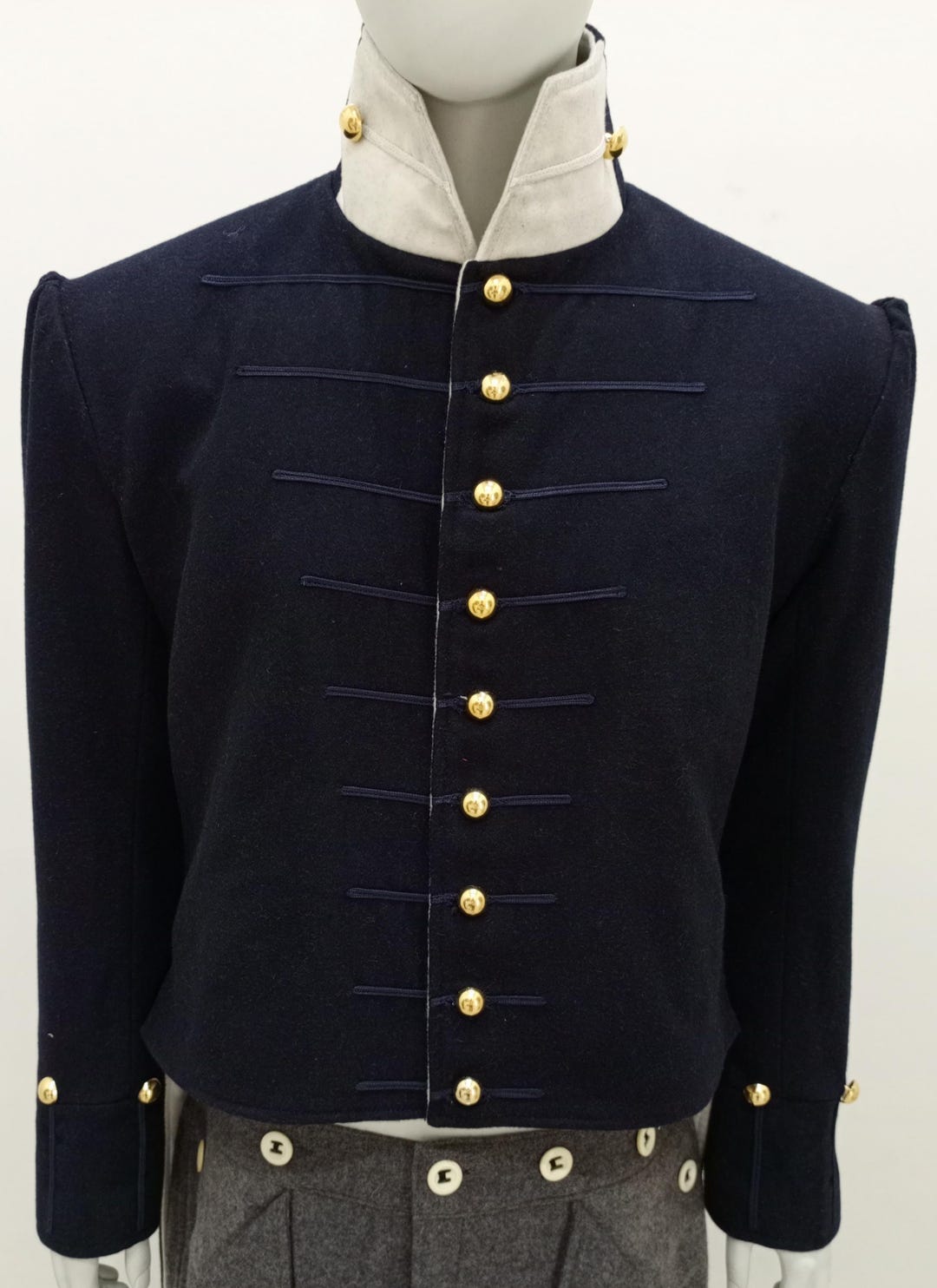 New British Army Dark Navy Blue Hussar Jacket.. Men's Hussar Jacket ...