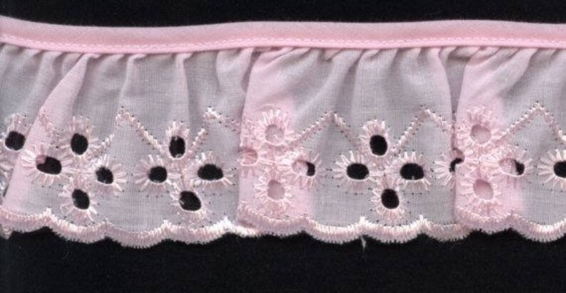 18 Yards Cotton Eyelet Lace Ruffled Fabric Sewing Gathered - Etsy