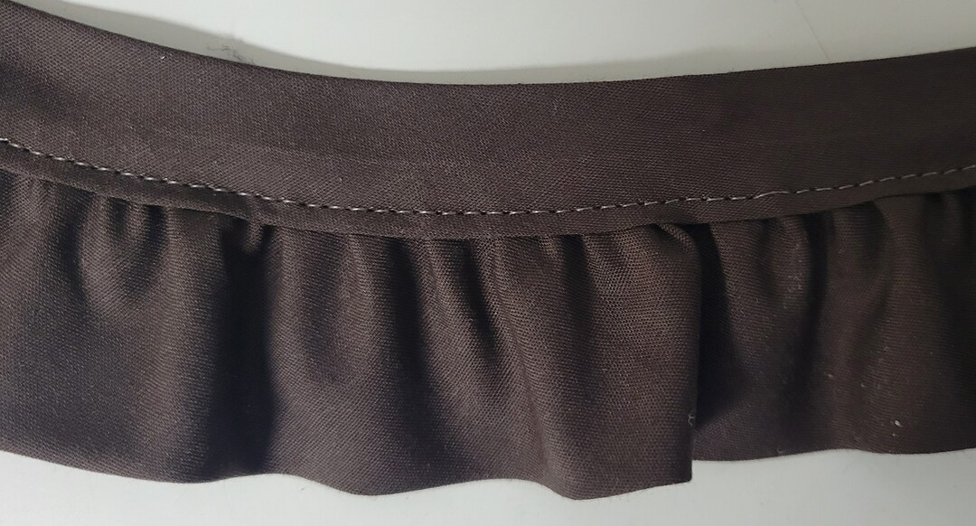 17 Yards Gathered Brown Ruffled Poly Cotton Bias Trim 2 - Etsy