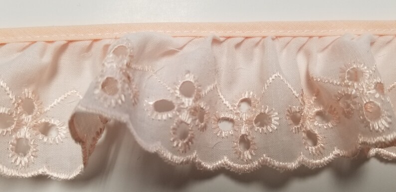18 Yards Cotton Eyelet Lace Ruffled Fabric Sewing Gathered - Etsy