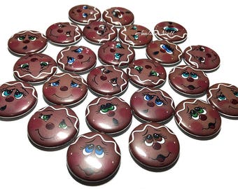 Gingerbread face | Etsy